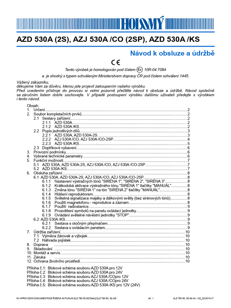 AZD 530 Návod | PDF