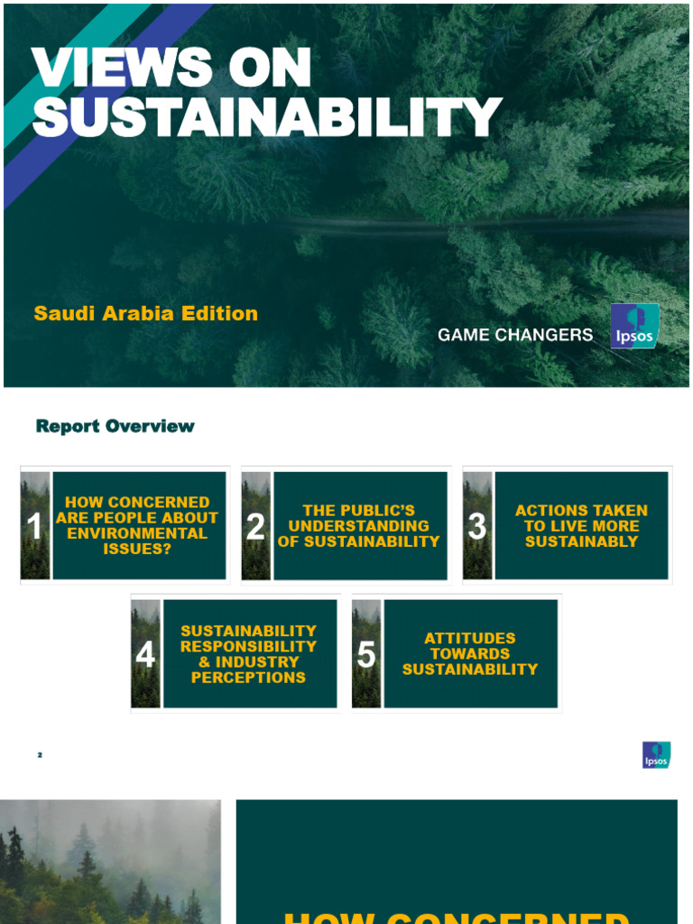 Ipsos Views On Sustainability - KSA | PDF | Sustainability | Recycling