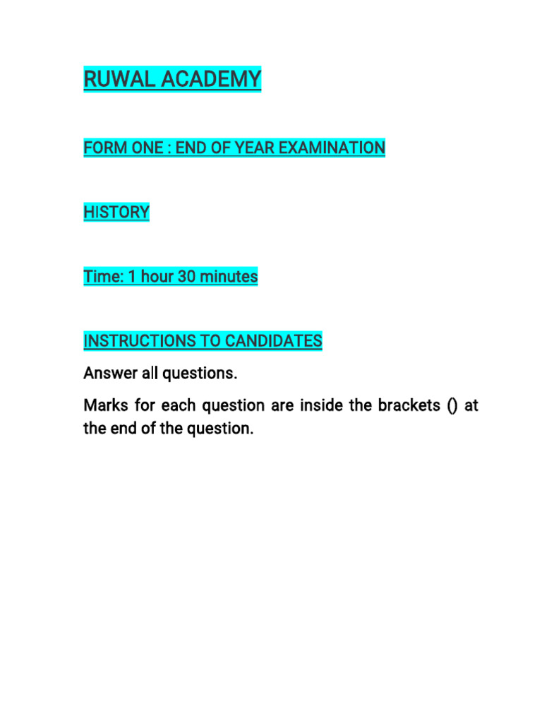 RUWAL ACA - History | PDF