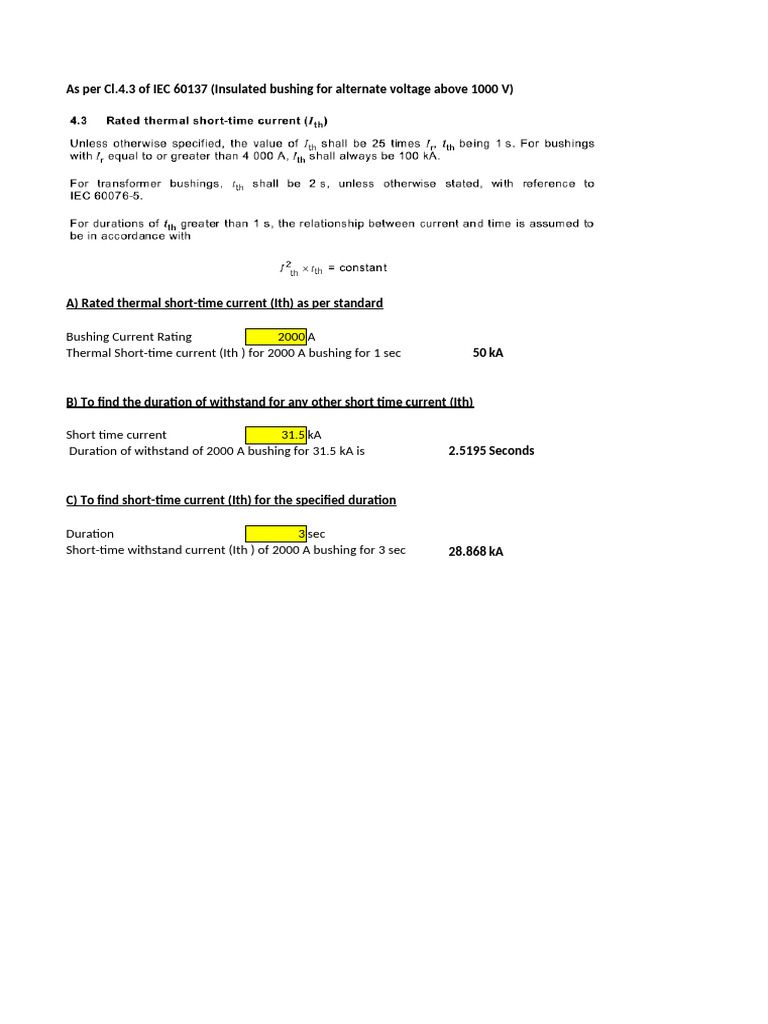 Bushing Insulator Thermal Ratings | PDF