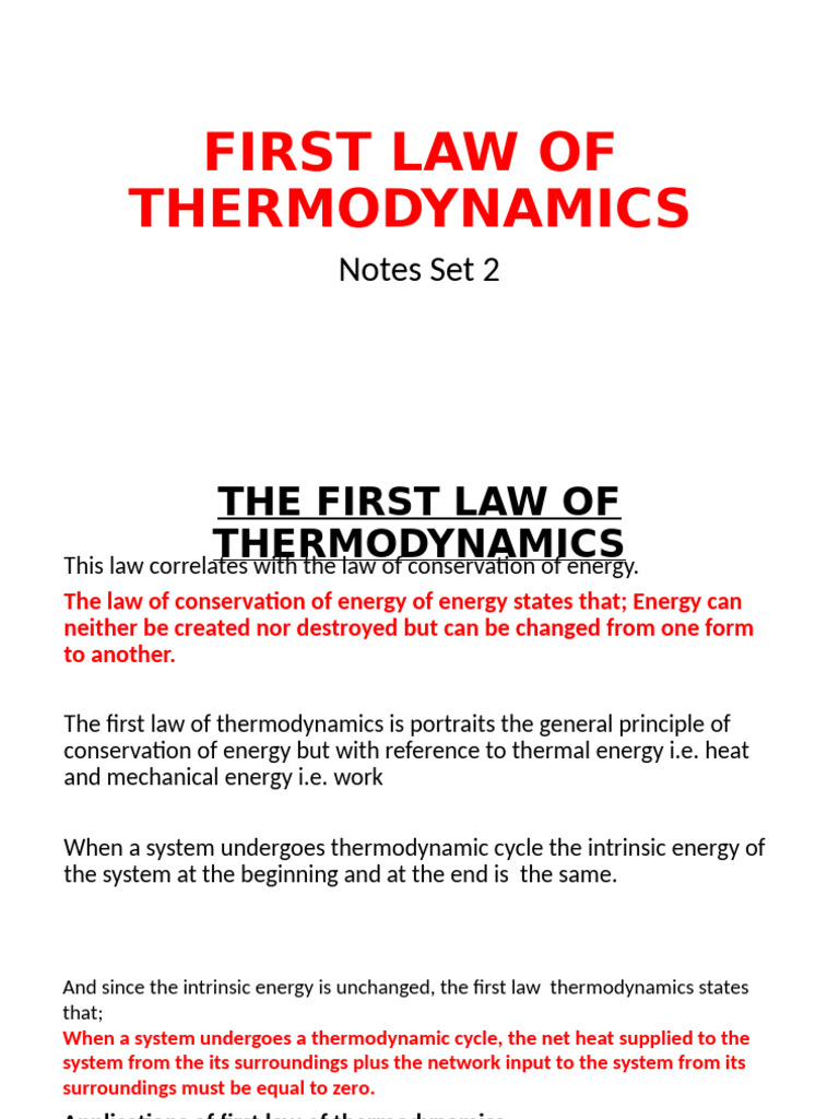 Thermodynamics Notes Set 2 (2024) | PDF | Chemical Equilibrium ...