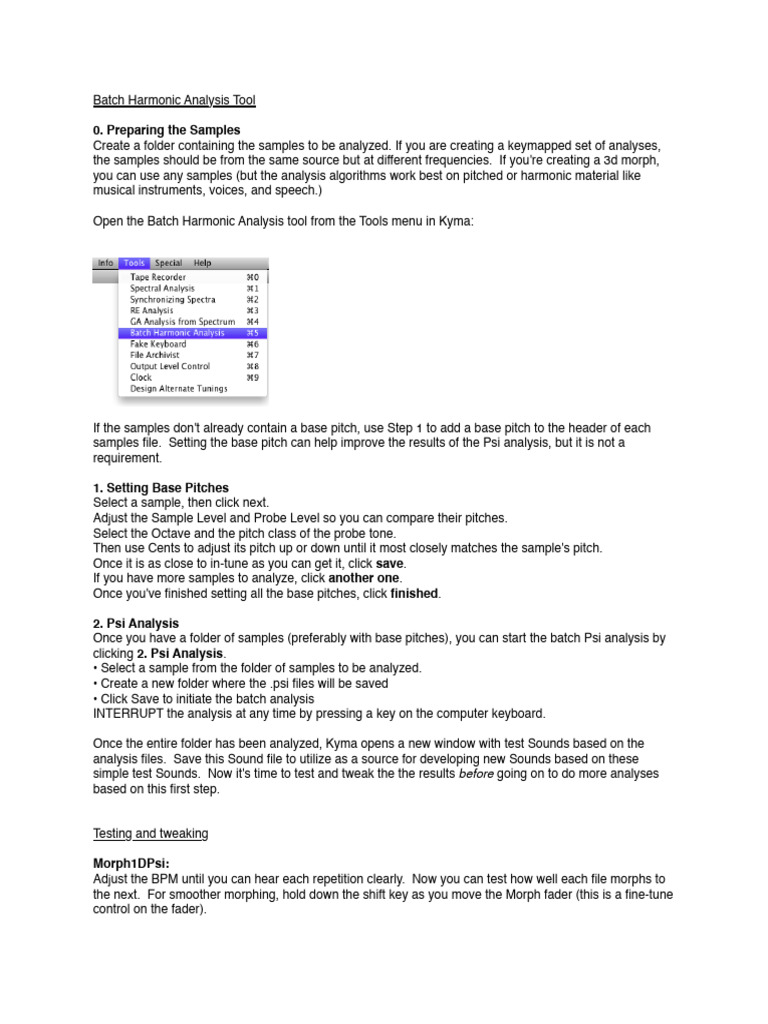 Batch Analysis Tool | PDF | Harmonic | Pitch (Music)