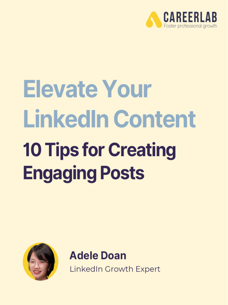 02 - 10 Tips For Creating Engagin Posts | PDF | Linked In | Communication