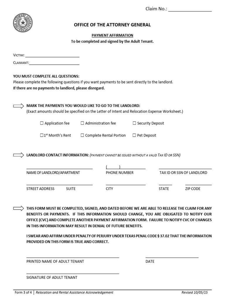 Awards - Relocation Payment Affirmation | PDF