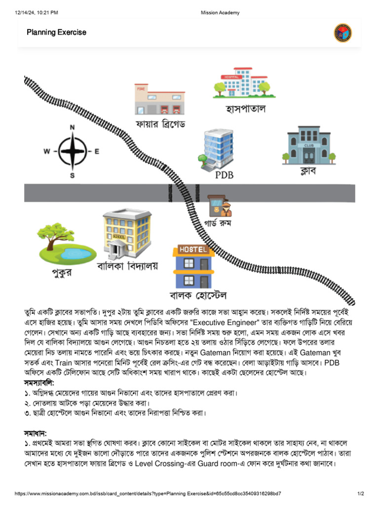 Mission Academy Planning Exercise | PDF