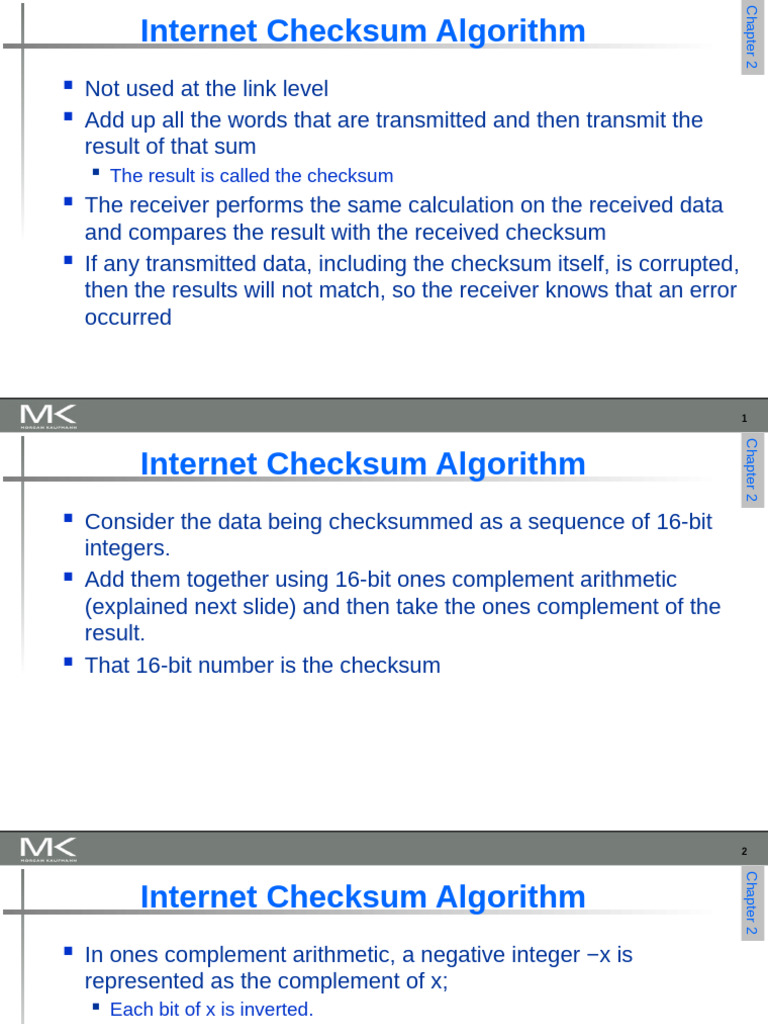 Crc Ip And Tcp Checksum Algo Pdf Transmission Control Protocol Port Computer Networking