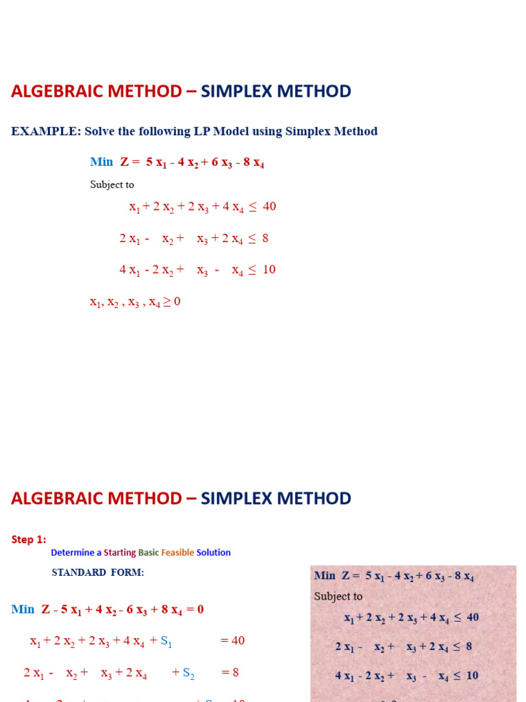 Lecture 8 Algebraic Solution | PDF | Systems Analysis | Mathematics