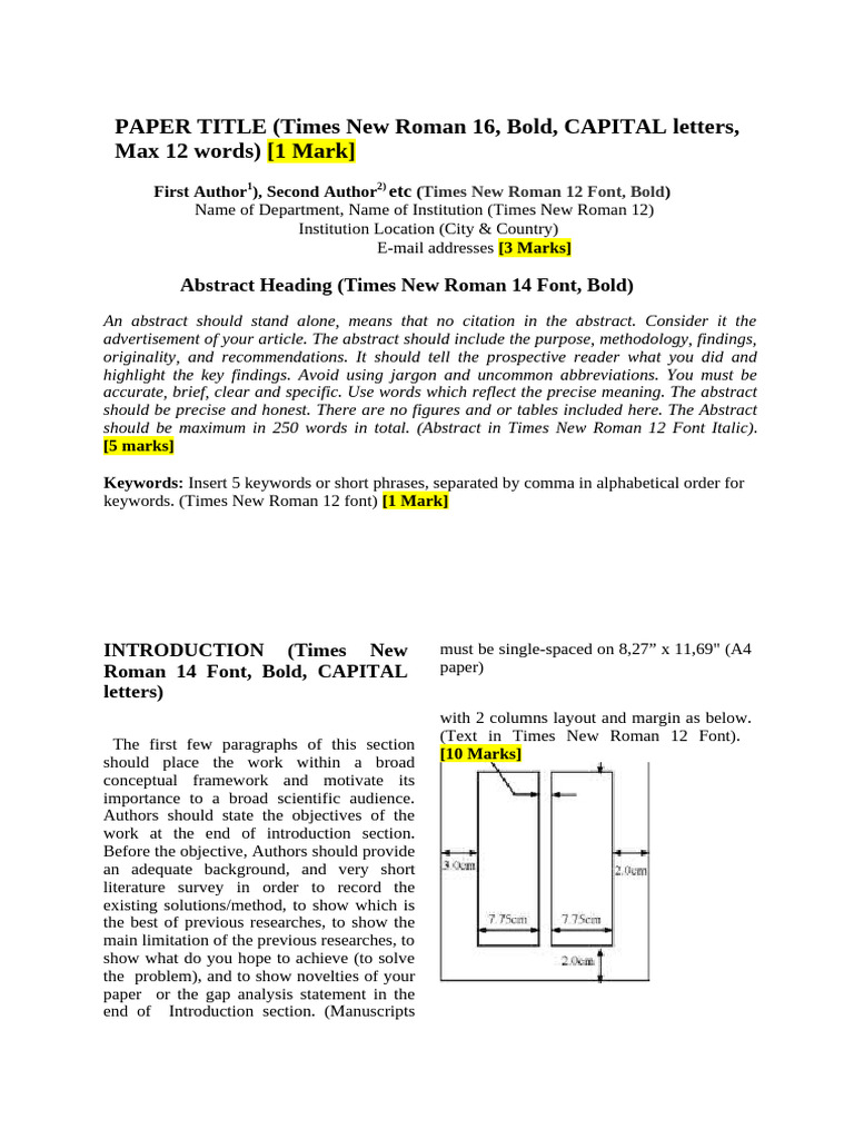 Research Article - Template For 2024 | PDF | Times New Roman | Citation