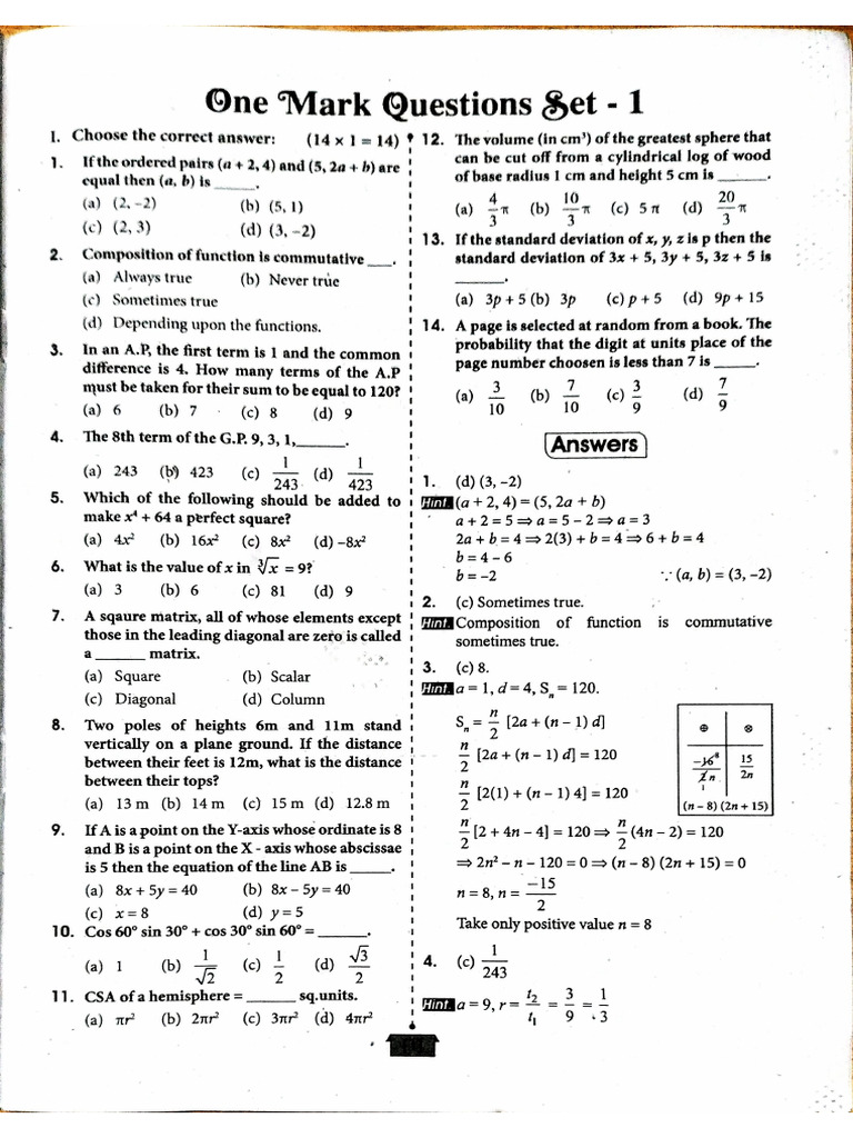 10 Mathematics | PDF