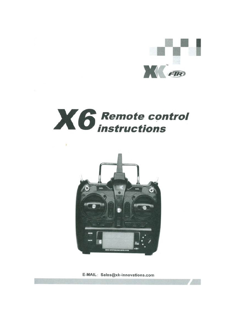 XK X6조종기 한글설명서 (160114 | PDF