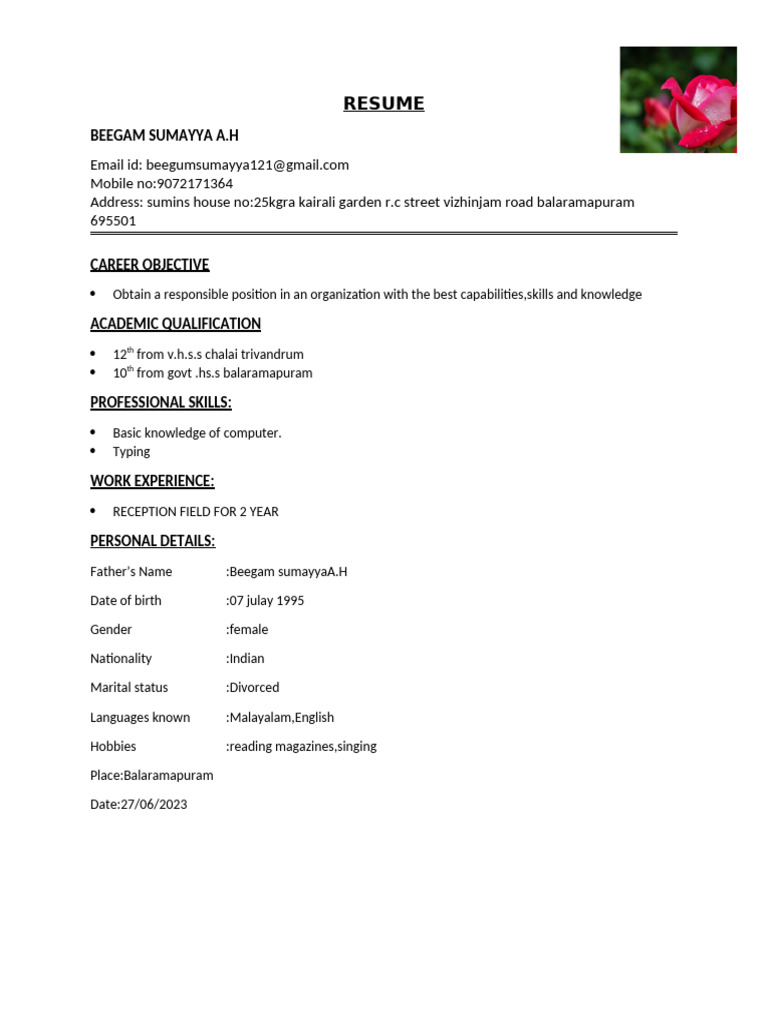 Beegam SumayyaA.H | PDF