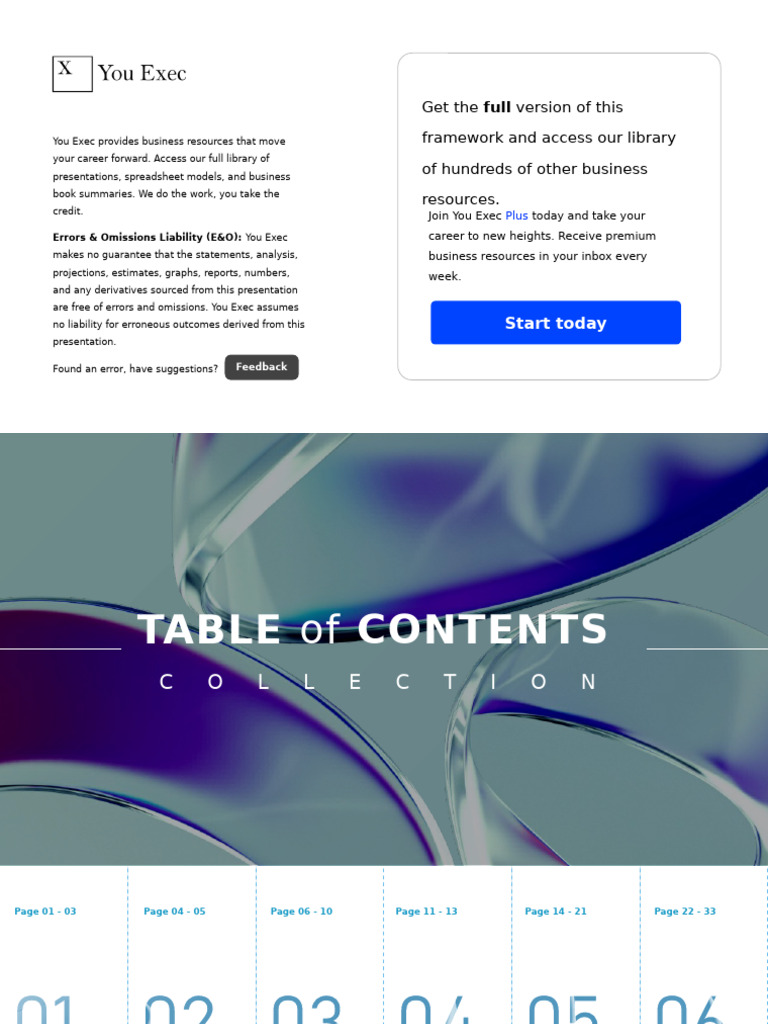 Table of Contents Infographics | PDF | Marketing | Marketing Strategy