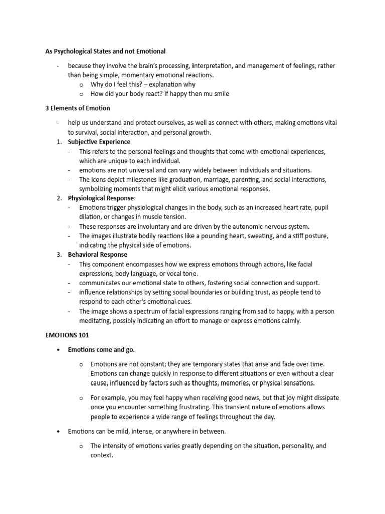 Emotions Pdf Emotions Anger