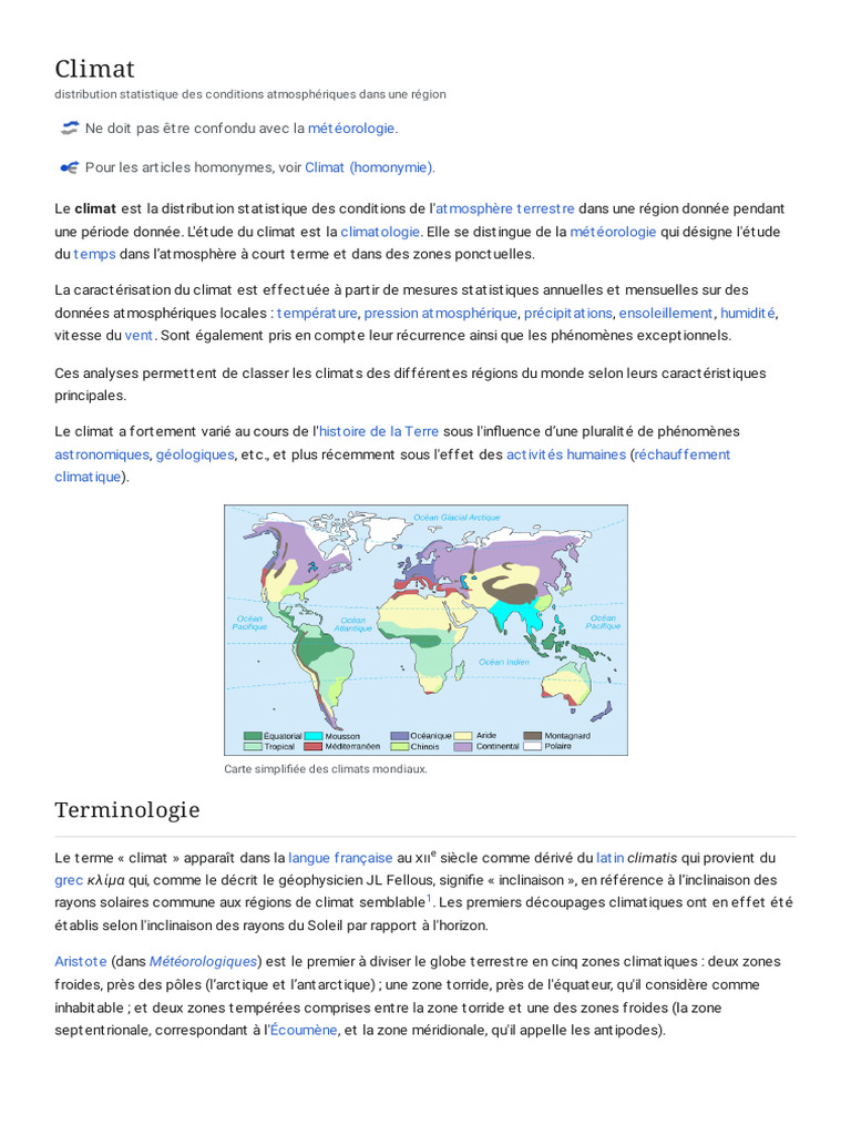 Comprendre le climat mondial | PDF | Climat | Âge de glace