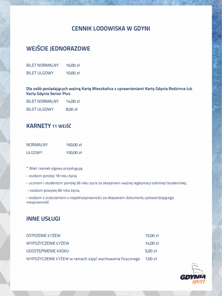 Cennik Lodowiska 24 25 | PDF