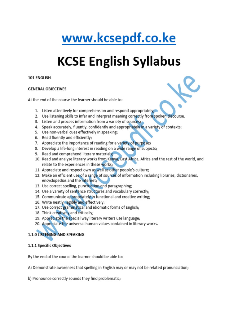 101 English Syllabus | PDF | Adjective | Adverb