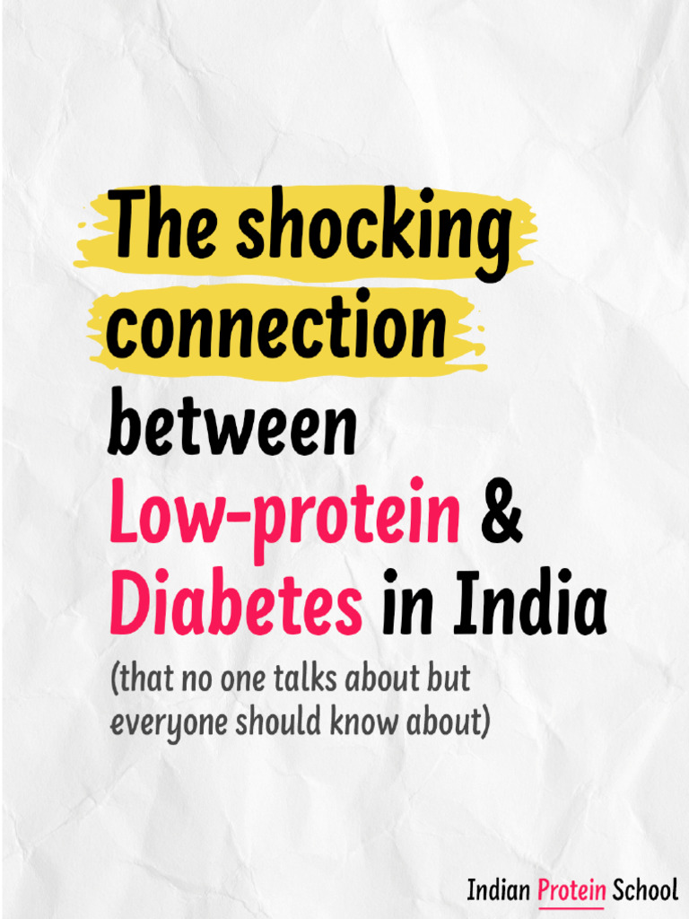 Protein Deficiency & Diabetes in India | PDF