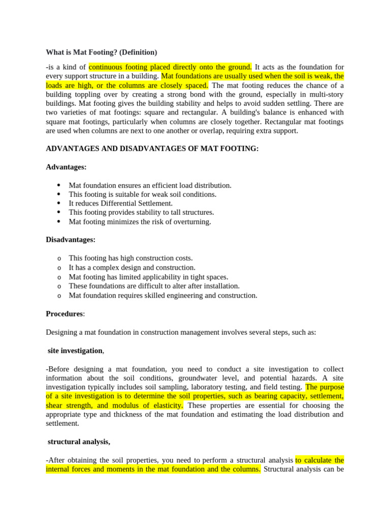 Mat Footing Foundation (1) | PDF | Structural Analysis | Foundation (Engineering)