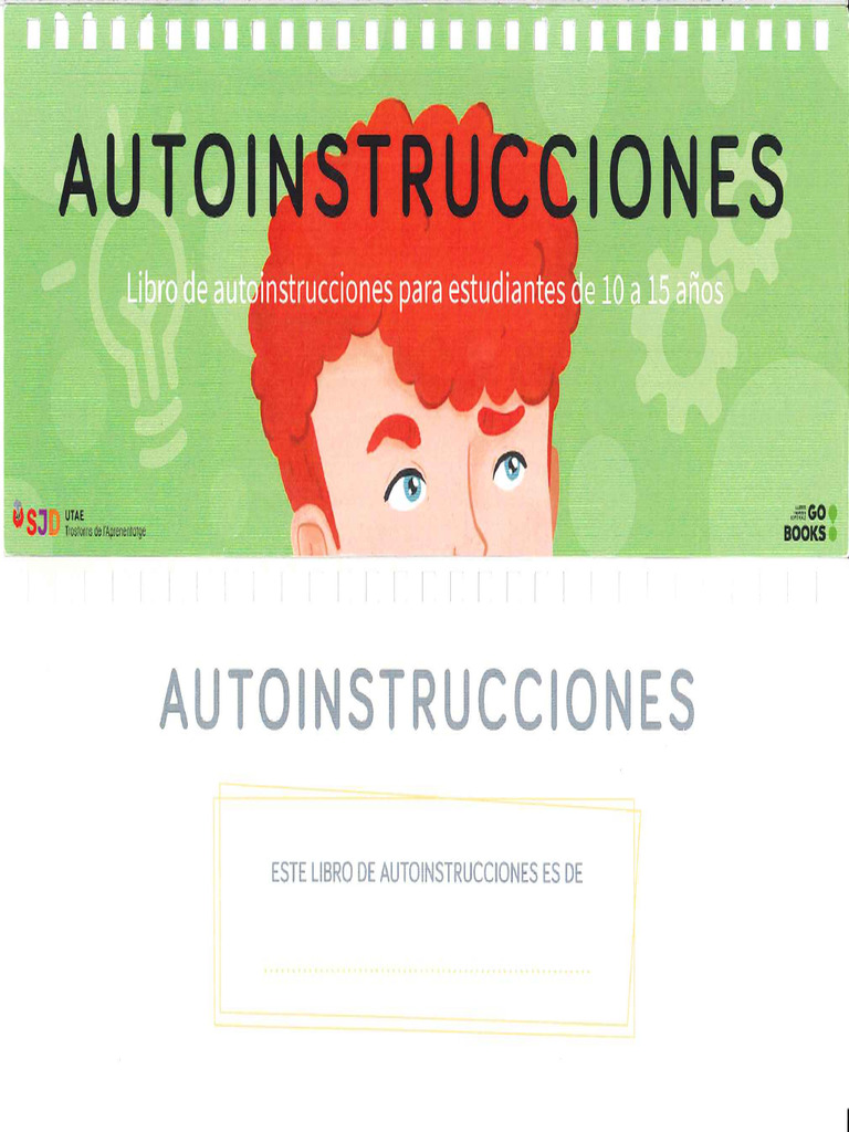 TDAH Cuaderno Autoinstrucciones 10-15 Años | PDF