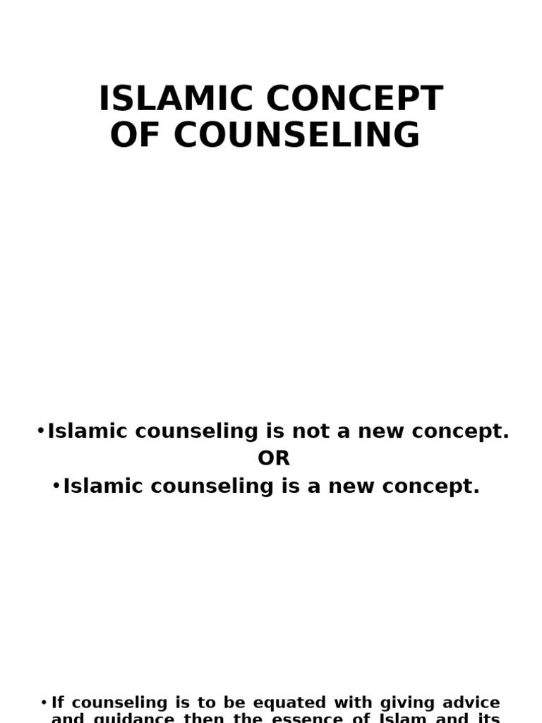 Islamic Counseling: Concepts and Practices | PDF | Quran | Islam