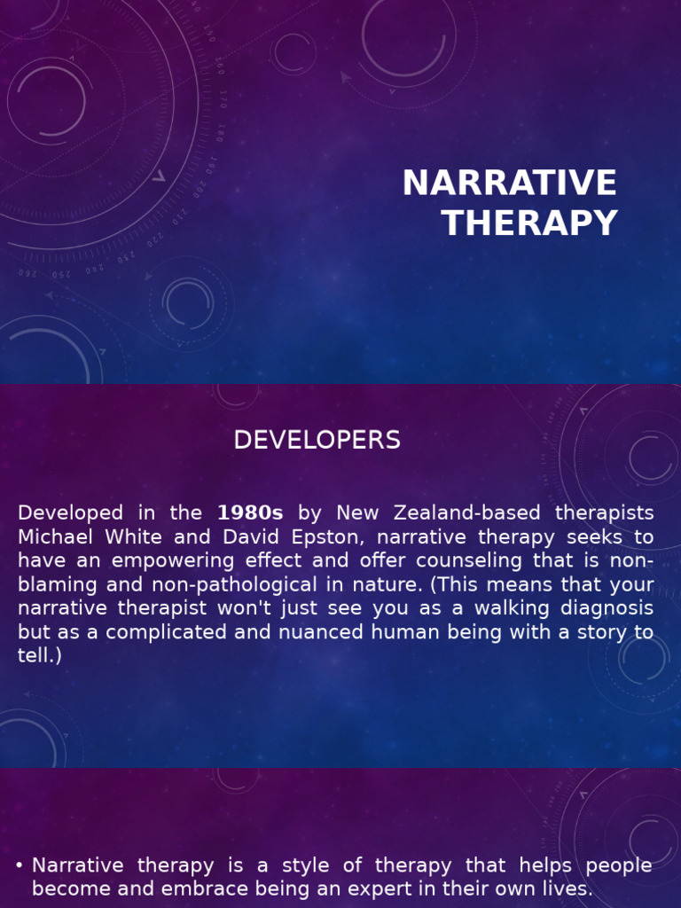 NARRATIVE THERAPY | PDF | Social Psychology | Psychotherapy