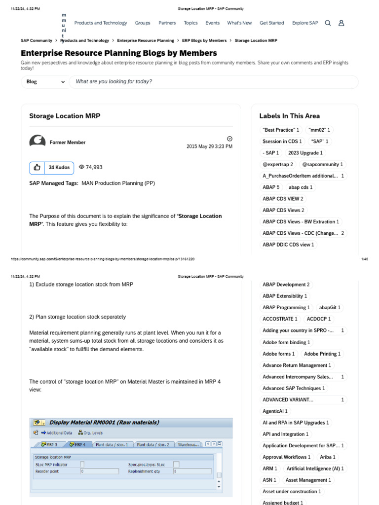 Understanding MRP 4 in SAP | PDF | Supply Chain Management