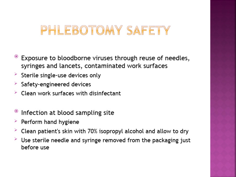 Phlebotomy Safety | PDF