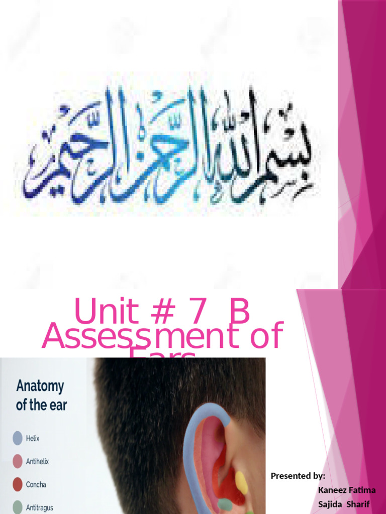 assessment of ears | PDF | Ear | Hearing