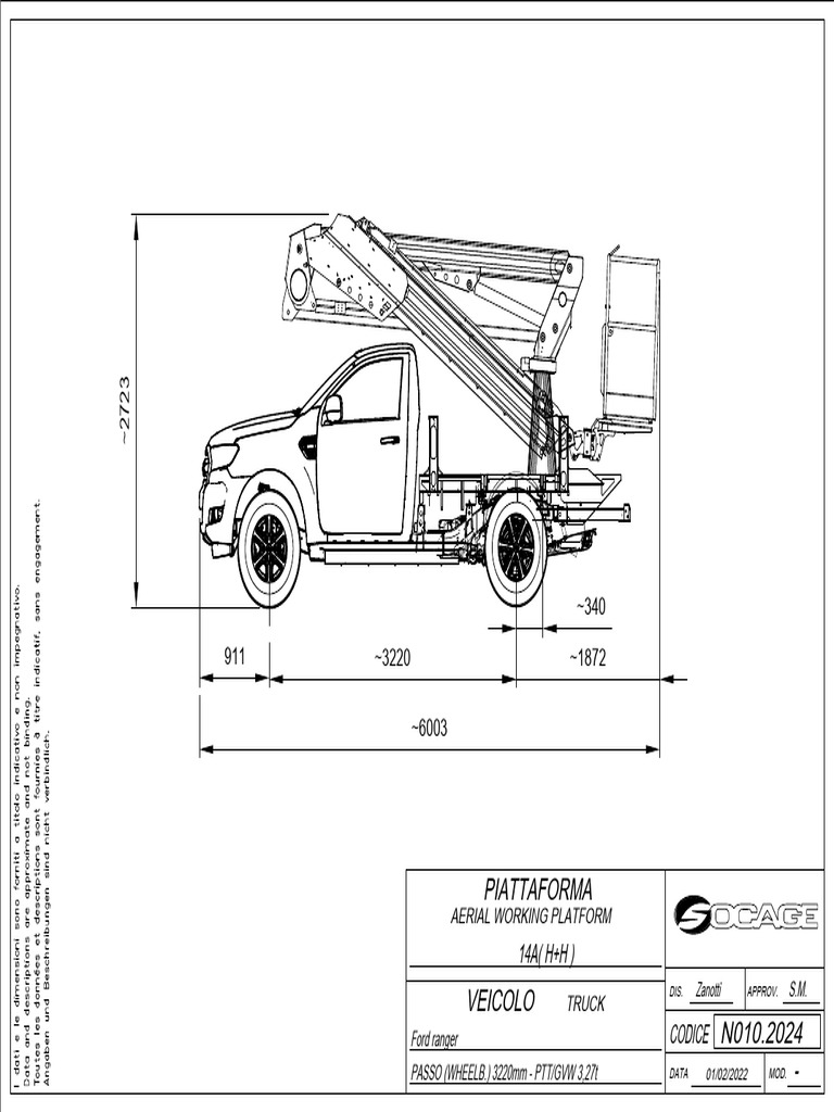 Draw 14A Speed Mounted On Ford Ranger | PDF