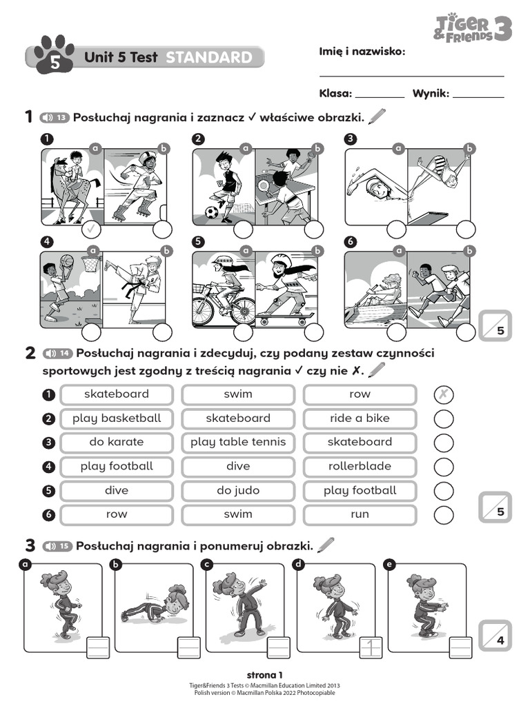 T F3 Unit 5 Test Standard | PDF
