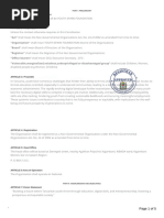 Non-Profit Organisation Constitution Template | PDF | Board Of ...