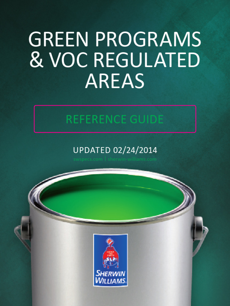 Green Programs & Voc Regulated Areas - Sherwin-Williams | PDF | Green ...