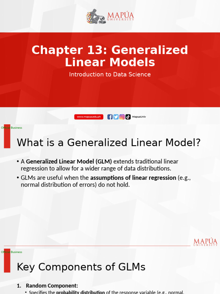 Chapter 13 Generalized Linear Models Pdf