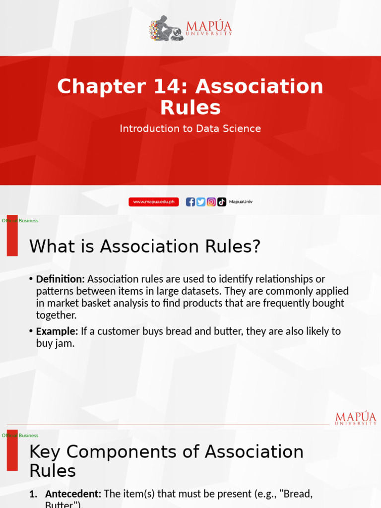 Chapter 14 - Association Rules | PDF | Computing | Analysis