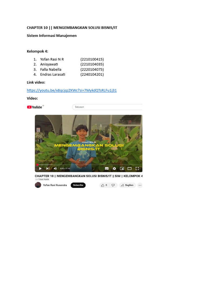 Kelompok 4_SIM_CHAPTER 10 | PDF