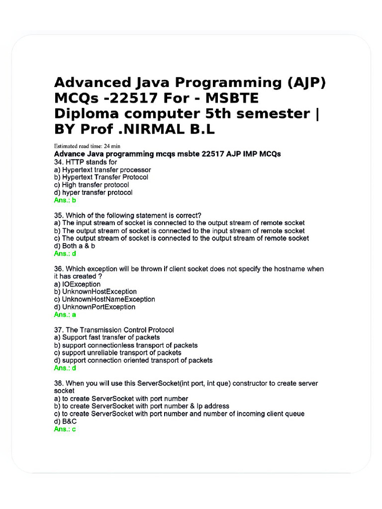AJPmcq DIPLOMA | PDF