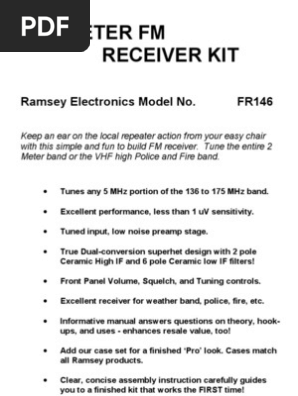 Ramsey vhf/uhf preamplifier kits