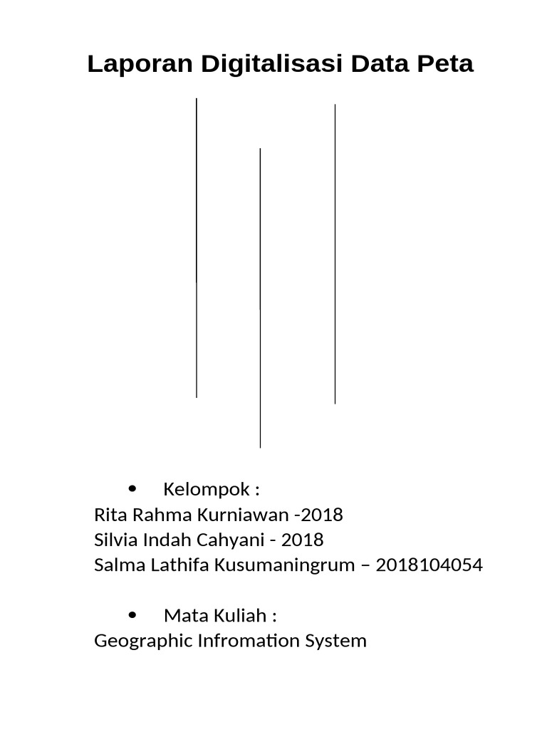 Laporan Digitalisasi Peta | PDF
