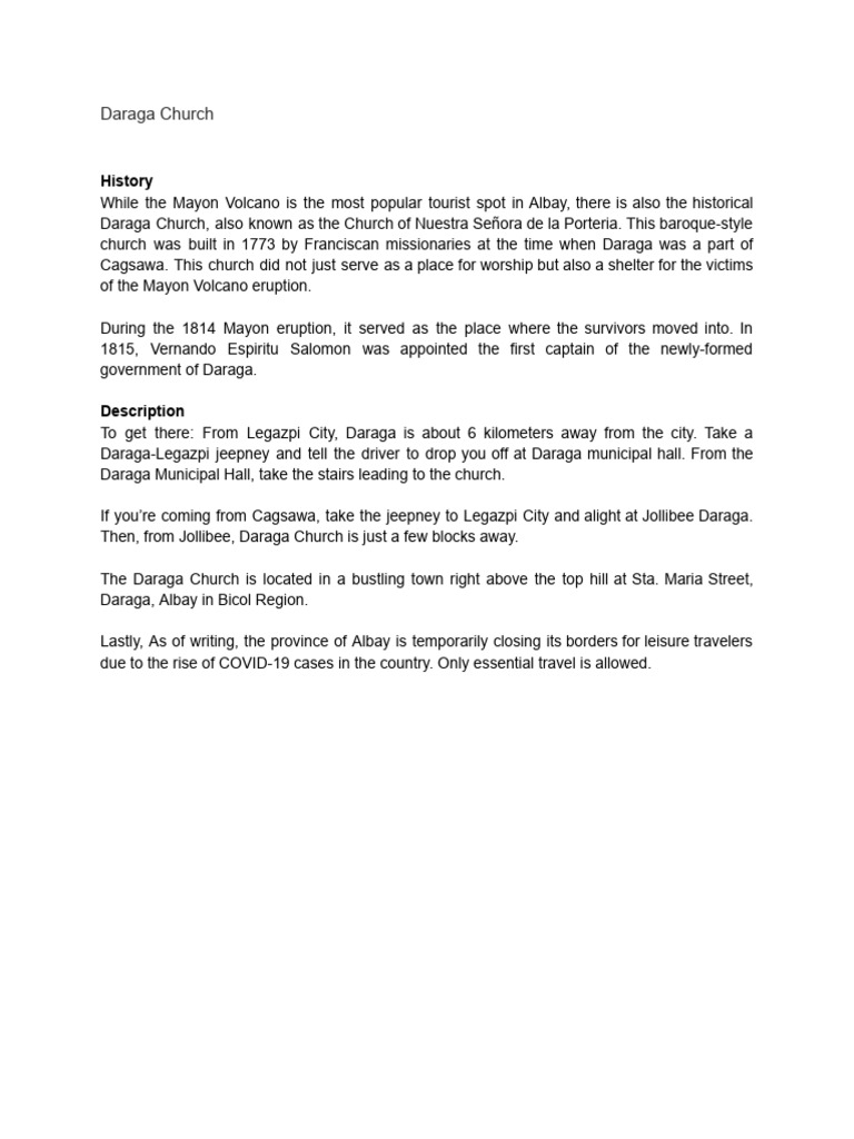 Daraga Church | PDF
