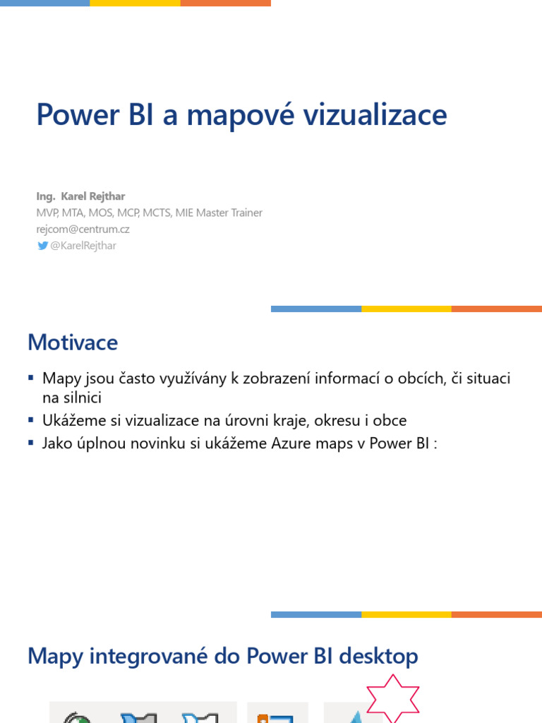SQL Server Bootcamp 2020 - Power BI a mapové vizualizace | PDF