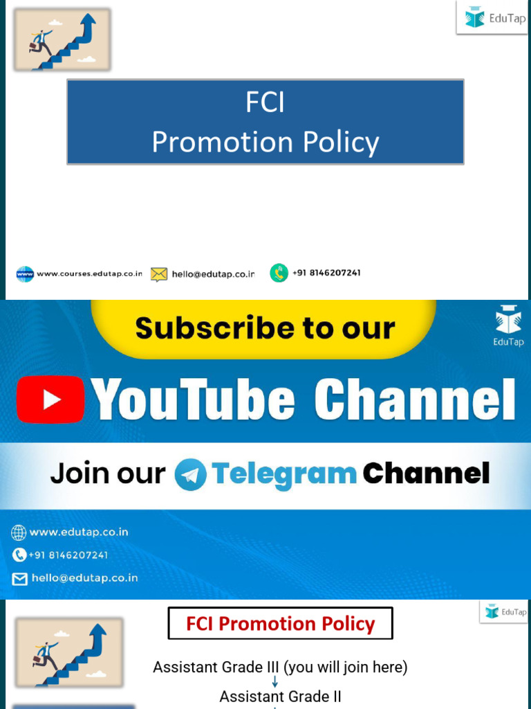 FCI Promotions | PDF