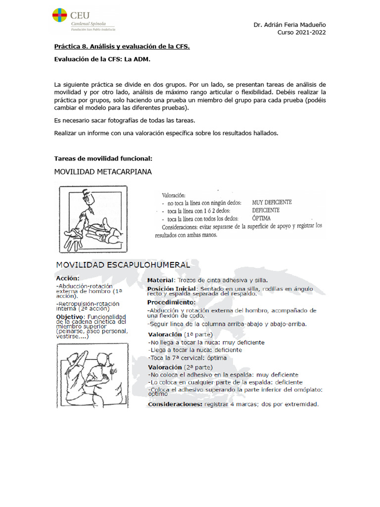 Práctica 8_Evaluación de la CFS_La ADM | PDF
