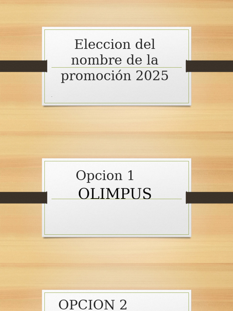 Eleccion Del Nombre de La Promoción 2025 | PDF