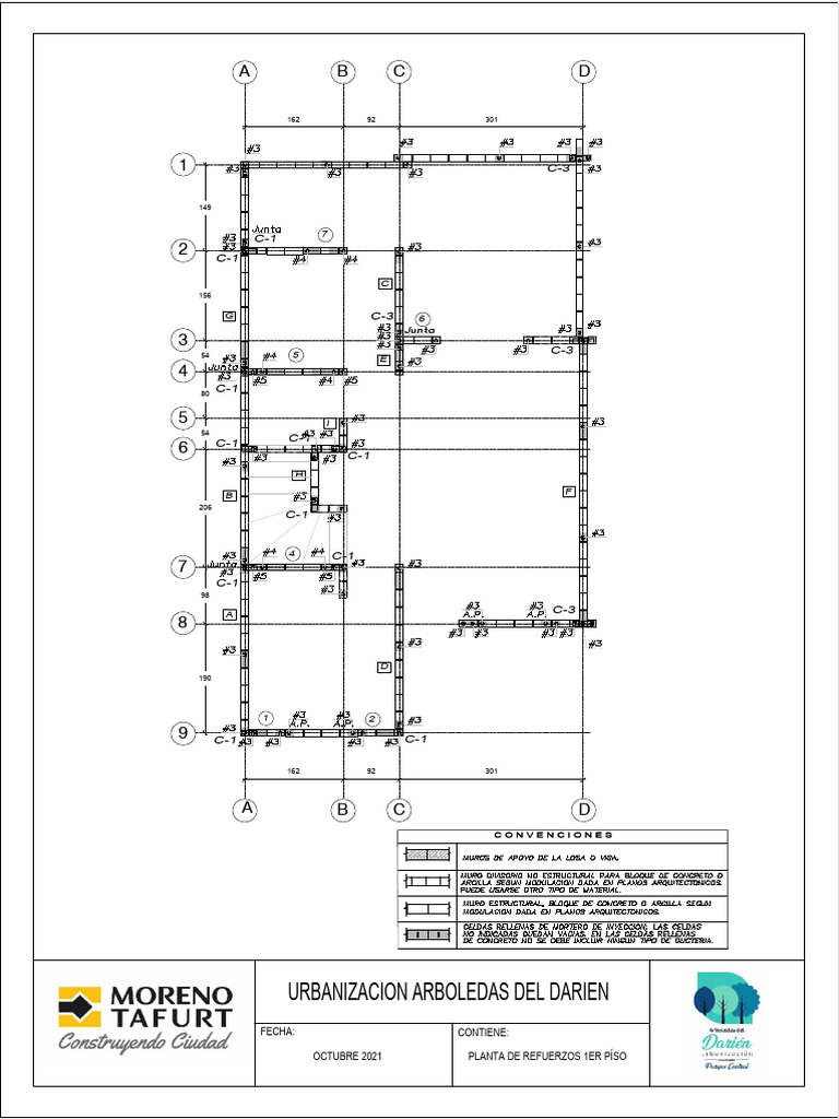 Refuerzos 1er Piso Arboledas | PDF