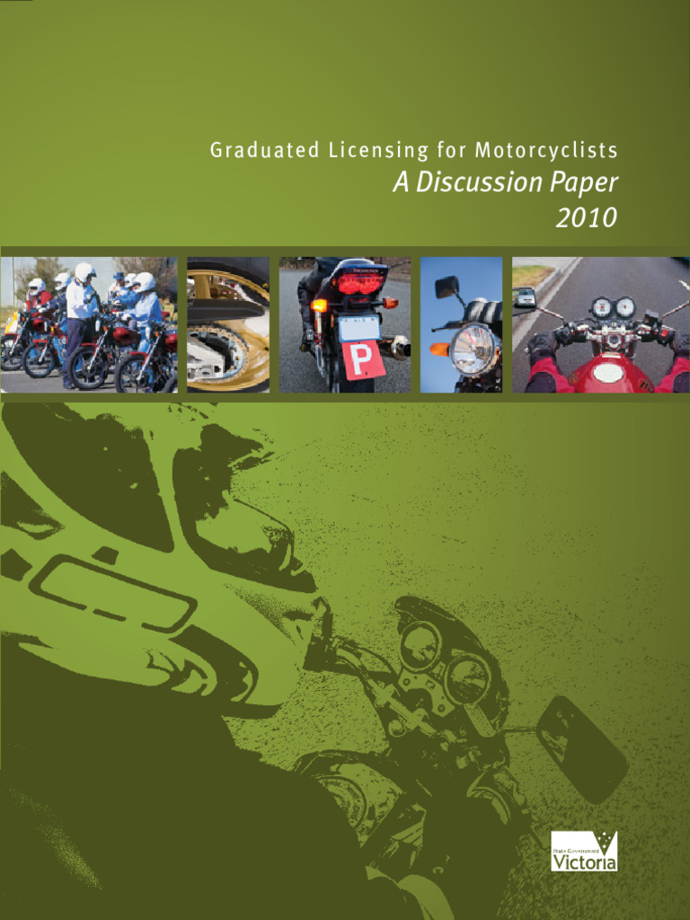 Motorcycle Levy Gls Discussion Paper 2010 | PDF | Motorcycle | Speed Limit