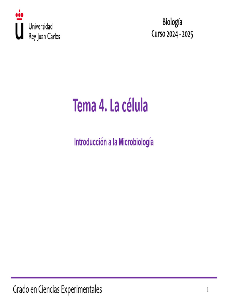 Tema 04.2 La Celula | PDF | Virus | Microbiología
