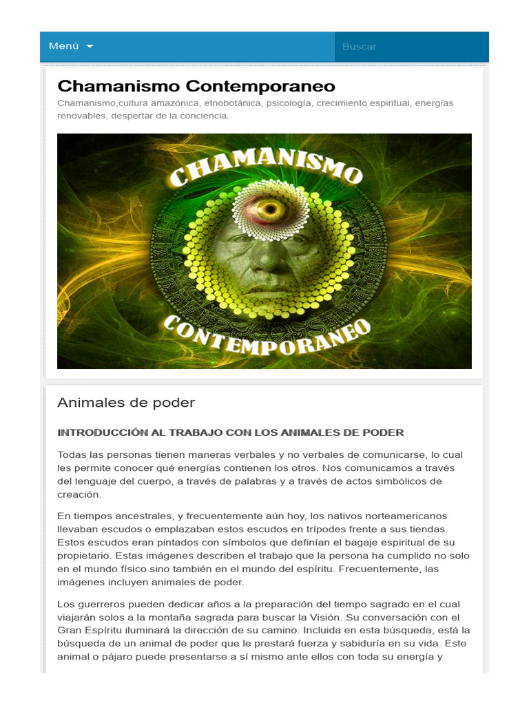 Animales de poder _ Chamanismo Contemporaneo | PDF | Estrellas | Sabiduría