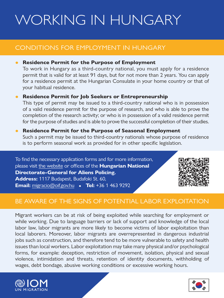 Iom Safe Employment Brochure en - 0 | PDF | Sick Leave | Employment