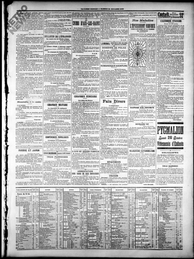 1903 10 24 La Libre Parole Retronews | PDF
