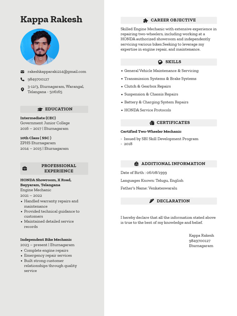 Kappa Rakesh FlowCV Resume 20241206 | PDF